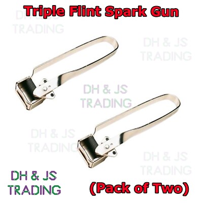 2x Tri Flint Spark Gun - Gas Welding Flint Gun Fire Starte PCr BBQ Gas ...