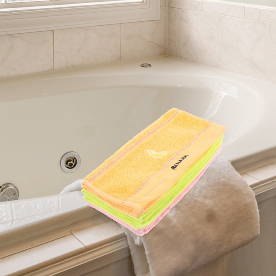 3pcs Cotton Hand Towels Embroideried with Cartoon Pattern Absorbent ...