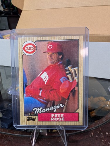 1987 Topps Baseball Error Cards Pete Rose Manager Card - Card Value