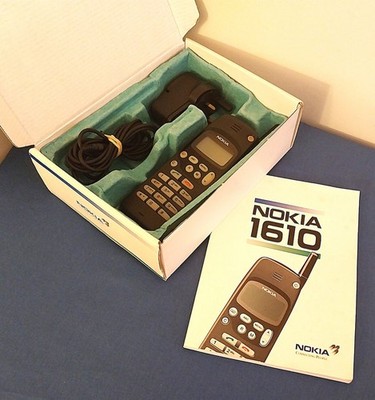 VINTAGE NOKIA MOBILE PHONE MODEL 1610 - BOXED WITH MANUAL - UNTESTED ...