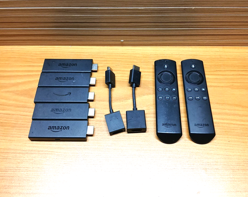 Lot of 5 Amazon Fire TV Stick S3L46N | LY73PR + 2 Remotes & 3 Dongles ...