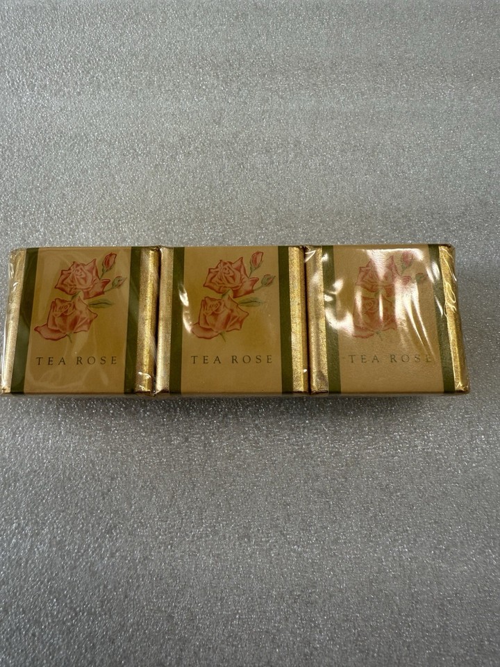 Tea Rose 3 English Bath Cubes Ben Rickert Sealed & 1 Bar Soap Vintage ...