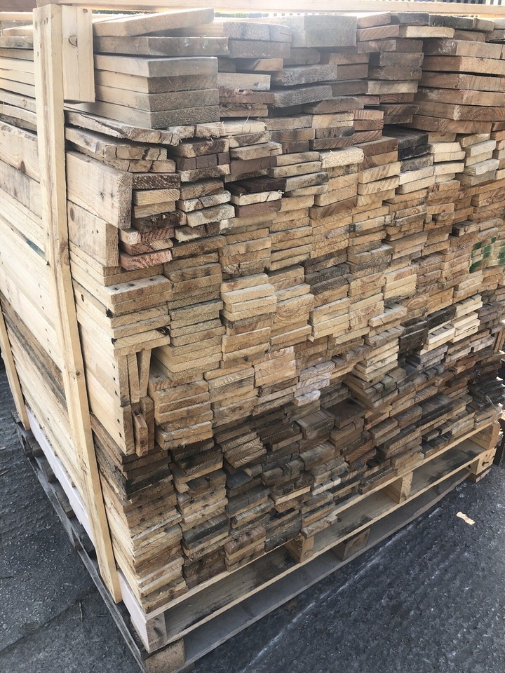 Reclaimed Pallet Wood, FULL PALLET, 500 Boards, 1m, Boards, Pallet Wood ...