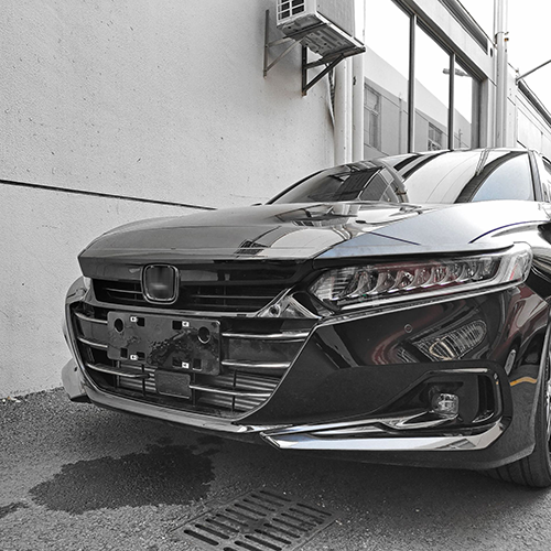 FOR 2021-2022 HONDA ACCORD GLOSS BLACK FRONT GRILL GARNISH TRIM ...