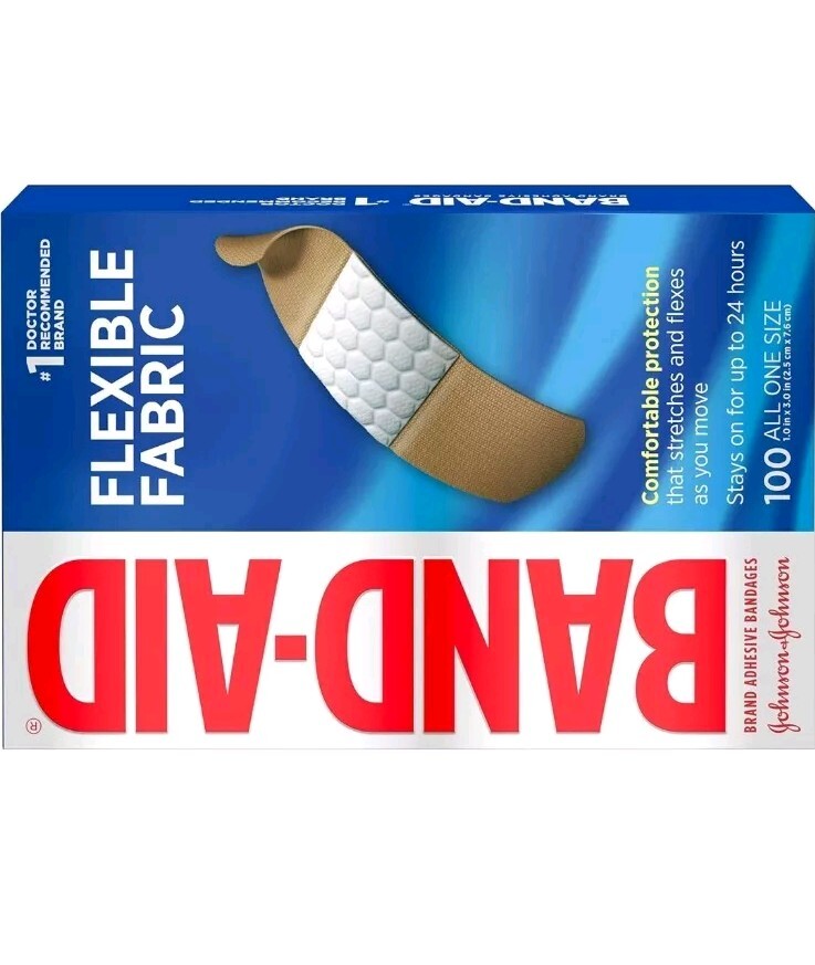 Band Aid Brand Flexible Fabric Adhesive Bandages 100 count, Same Day ...