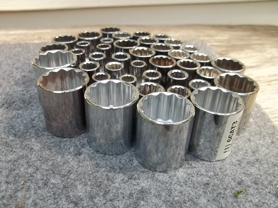 40 Craftsman 1/2" Drive 12pt Standard Socket Metric Mixed Series 30MM ...