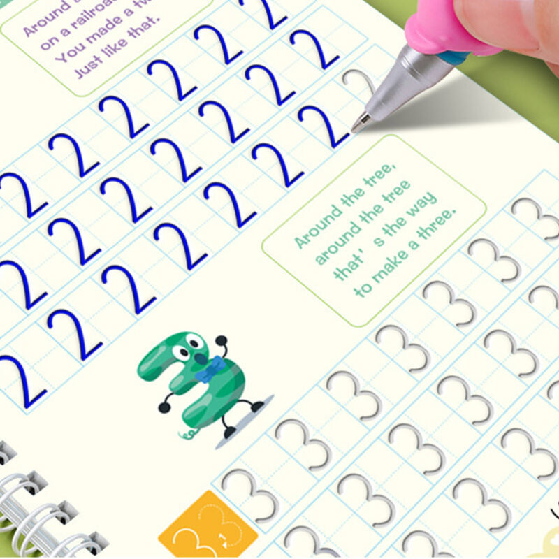 English Grooved Handwriting Practice Book For Children's Magic ...