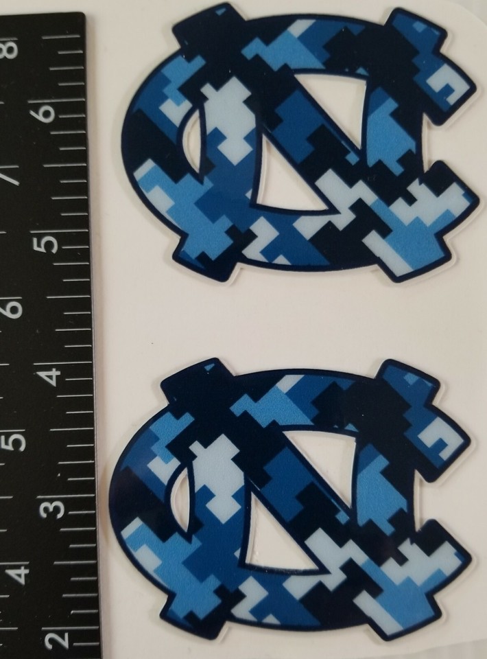 UNC NORTH CAROLINA TARHEELS Camo Mini FOOTBALL Helmet Decals | eBay