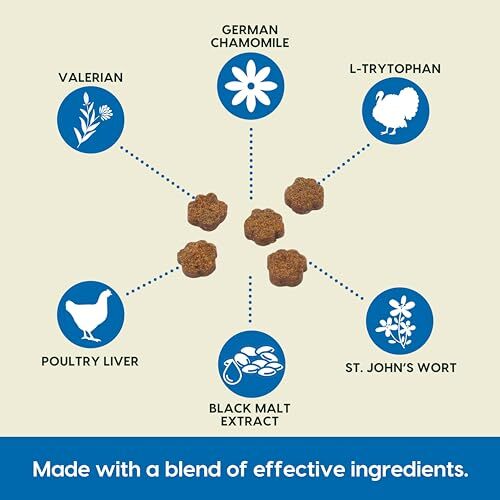 Ark Naturals Happy Traveler Soft Chews, Natural Calming Treats for Dogs ...