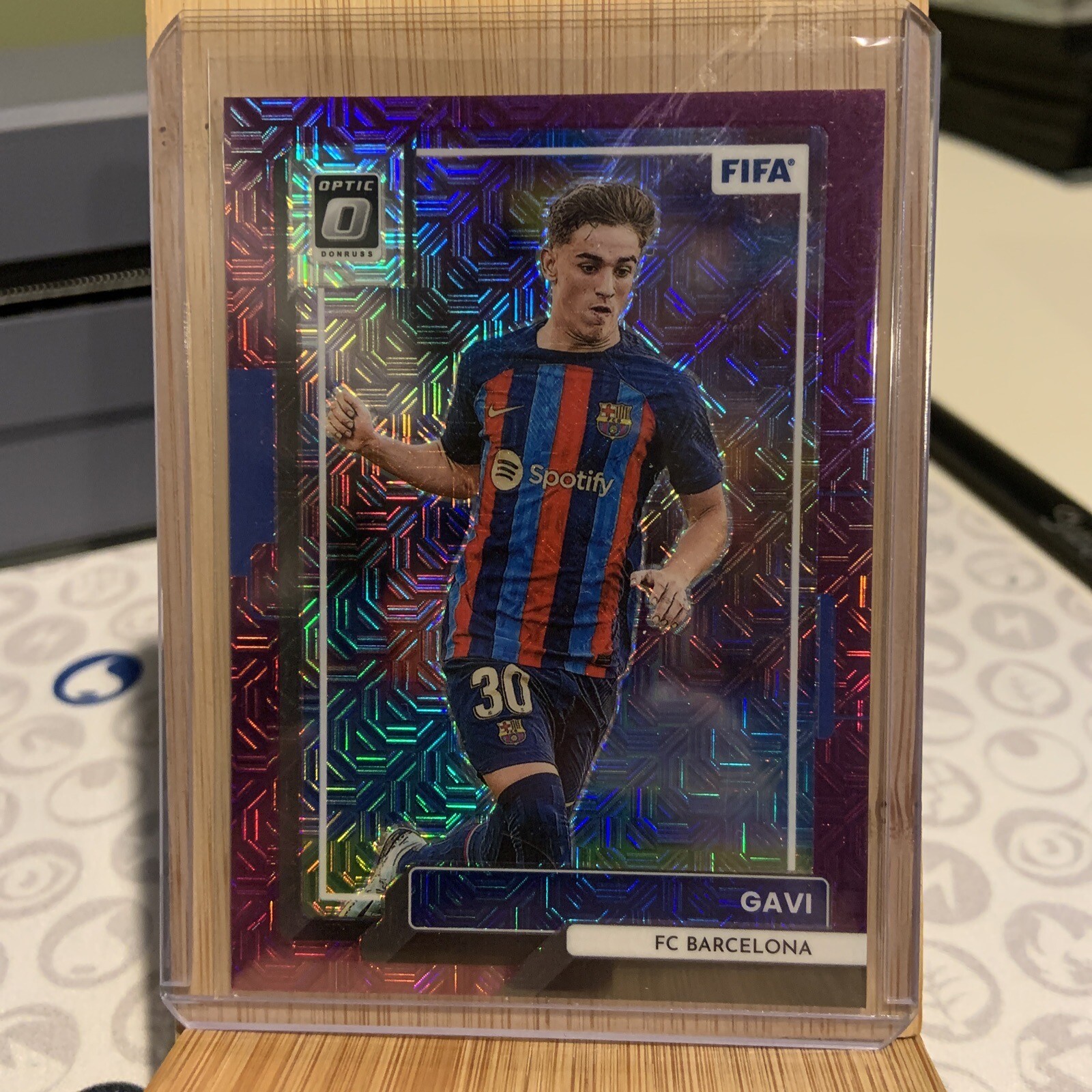 GAVI 2022-23 PANINI DONRUSS SOCCER PURPLE MOJO SSP BARCELONA PARALLEL ...