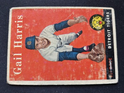 1958 Topps Baseball Card # 309 Gail Harris - Detroit Tigers (P) | eBay