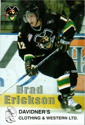 Brad Erickson 2005-06 Prince Albert Raiders | eBay