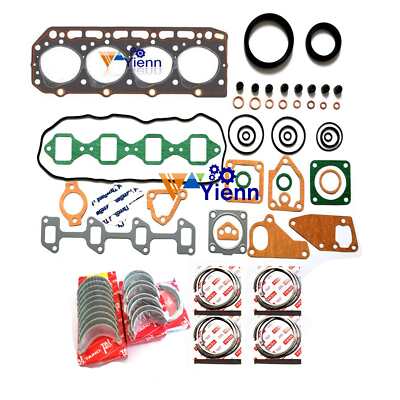 For Yanmar 4TNA78 4TNA78T-LRFA Engine Overhaul Re-ring Kit YB401 YB501 ...
