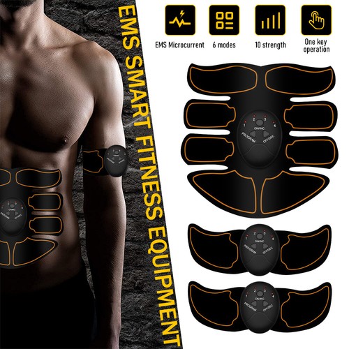 ABS Electric Muscle Toner Machine Toning Belt Simulation Fat Burner ...