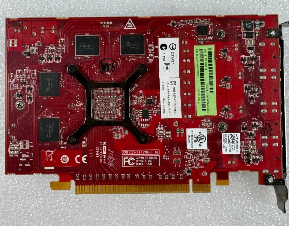 AMD FirePro W5100 4-Port DP 4GB GDDR5 Video Graphics Card; Tested | eBay