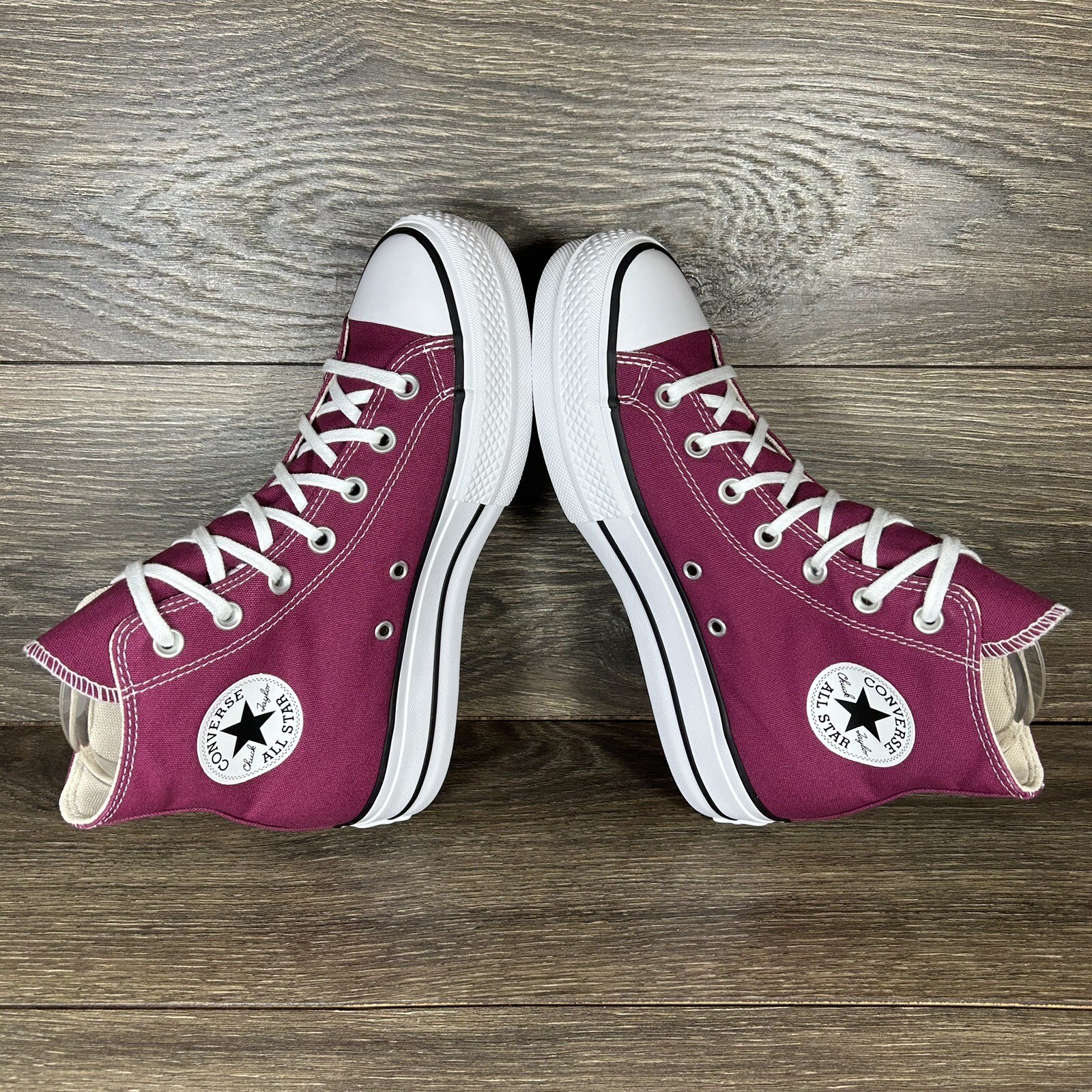 Converse Women's Chuck Taylor All Star Lift Berry Platform Sneakers ...