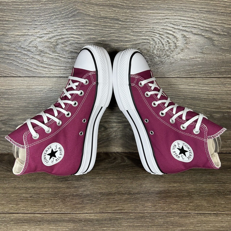 Converse Women's Chuck Taylor All Star Lift Berry Platform Sneakers ...
