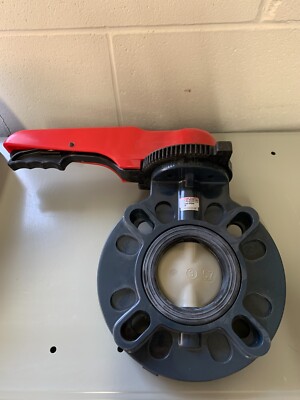 ASAHI Butterfly Valve: Type 57P, Wafer Style, PVC, 3" Pipe Size, 150 ...