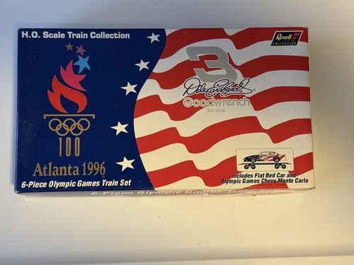 Dale Earnhardt Sr #3 Revell 6 piece Atlanta Olympic Games HO Train Set ...