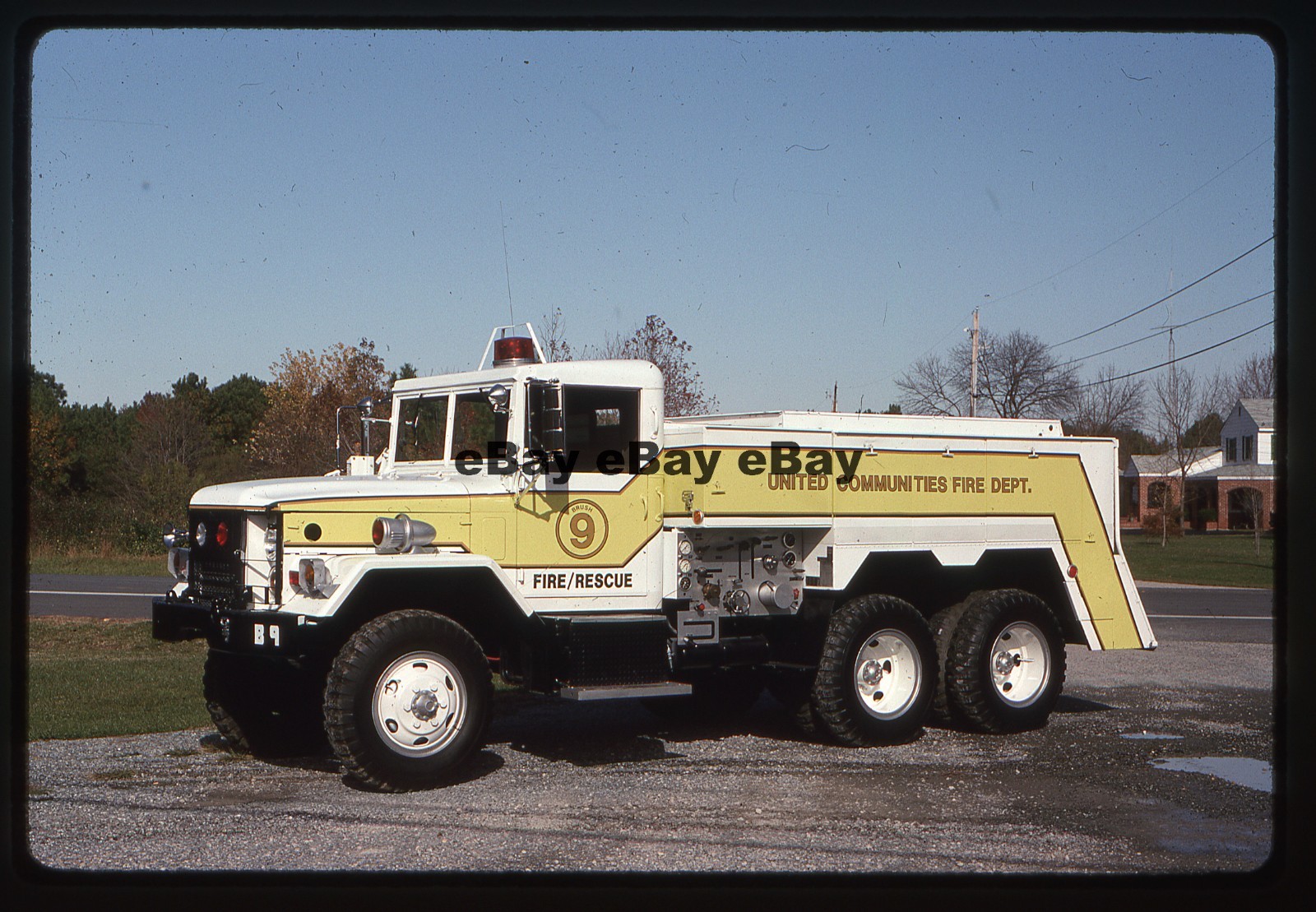 United Communites Fire (MD) Brush 9 1972 Kaiser Fire Apparatus Slide | eBay
