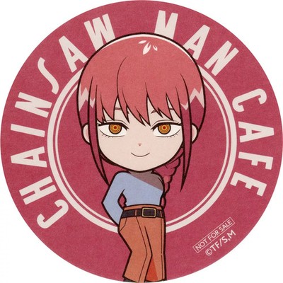 Coaster Makima Original paper coaster "Chainsaw Man Cafe" Drink menu ...