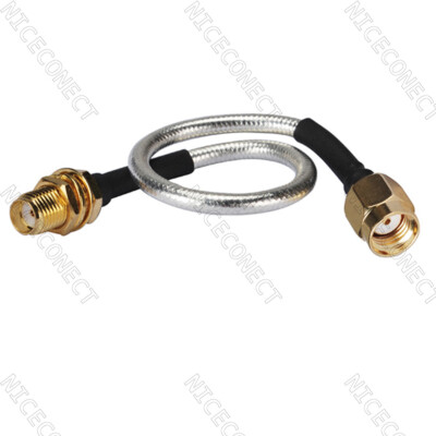 70cm RP-SMA Male (Female Pin) to SMA Female .141" RG402 Semi-Rigid ...