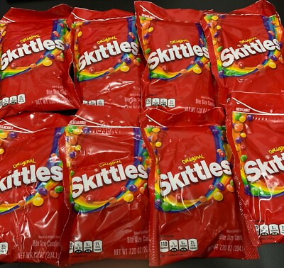 8 Bags Skittles Original 7.2 Ounce Bags Resealable Bags Candy Bulk | eBay