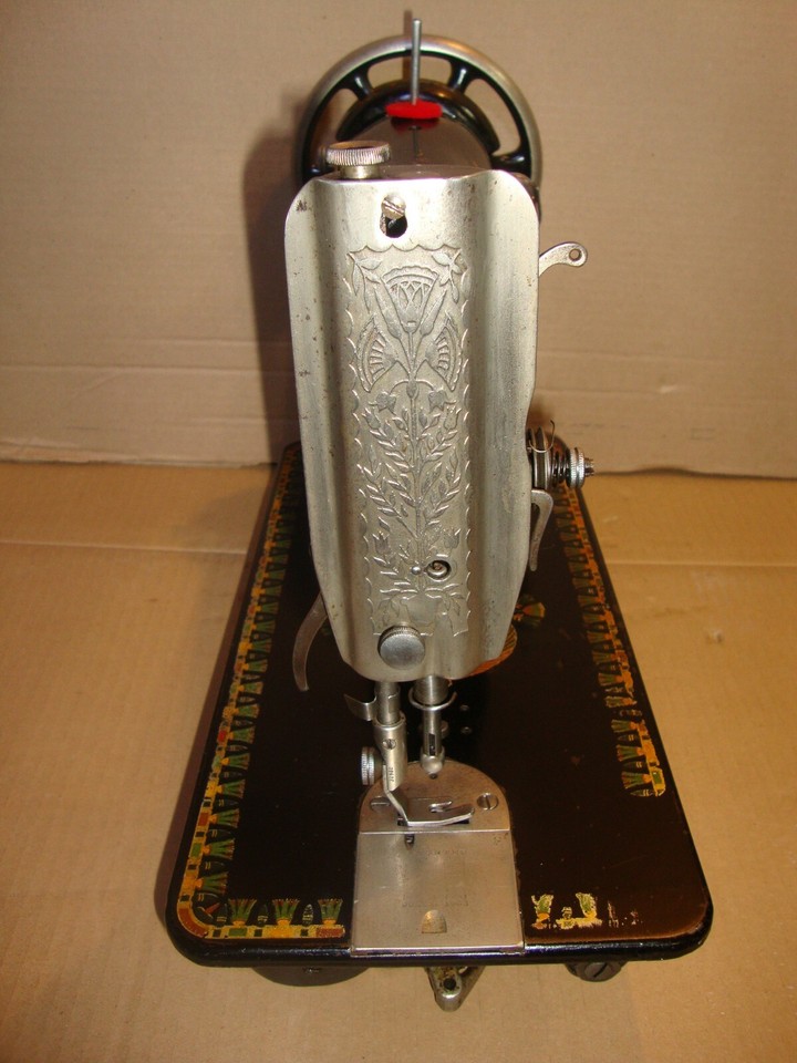ANTIQUE SINGER SEWING MACHINE HEAD MODEL 66 'LOTUS', SERVICED | eBay