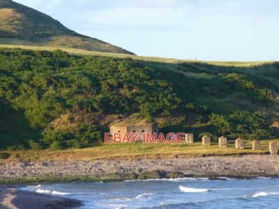 PHOTO WW2 FORTIFICATIONS IN BERVIE BAY PILL BOX AND ANTI-TANK MEASURES ...