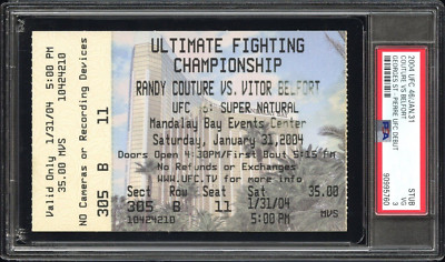 2004 UFC 46 Georges St-Pierre UFC Debut ticket~PSA 3-POP 2~No Higher ...