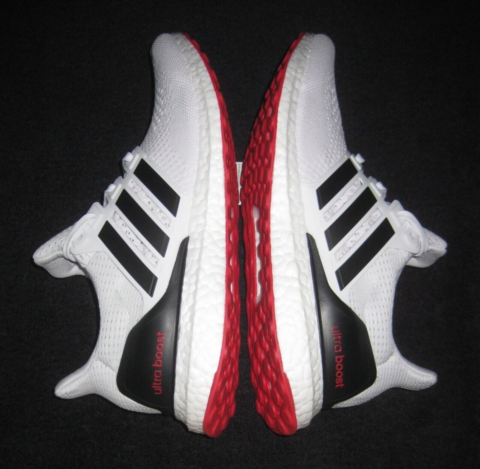 ADIDAS ULTRABOOST 1.0 RUNNING SHOES MEN'S SZ 8.5 NIB ID5879 WHITE RED ...