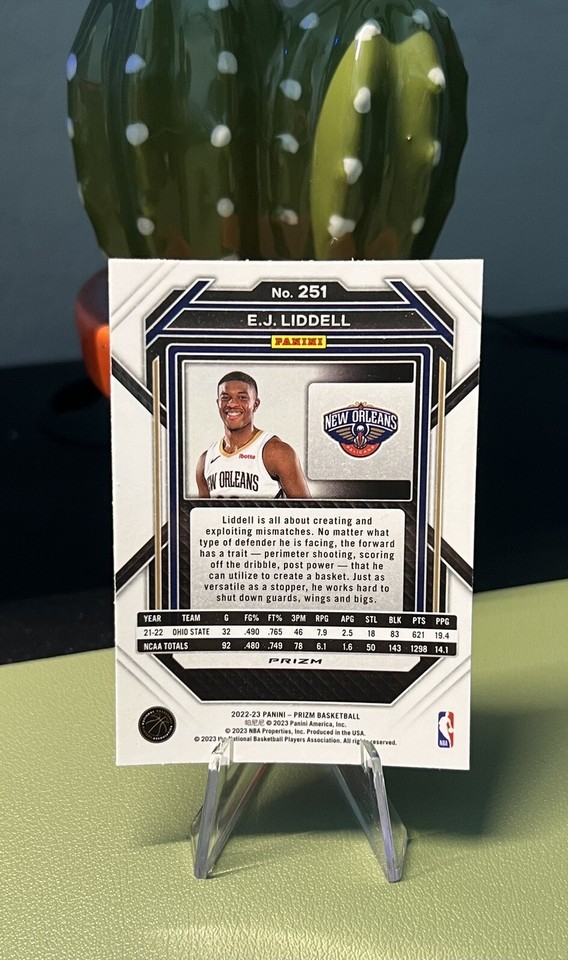 2022-23 Panini Prizm EJ Liddel RC SP Red Cracked Ice Prizm New Orleans Pelicans | eBay