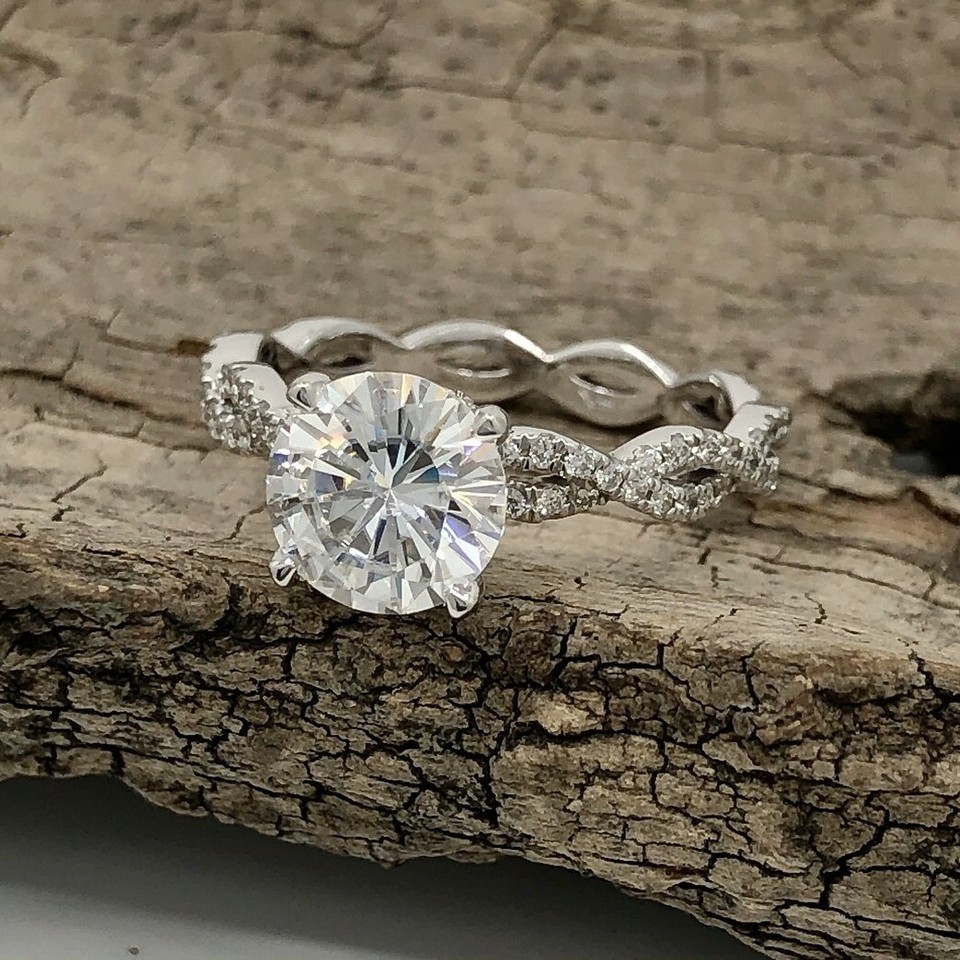 Gorgeous 5 Ct White Treated Diamond F Color VVS1 Certified ! Engagement ...
