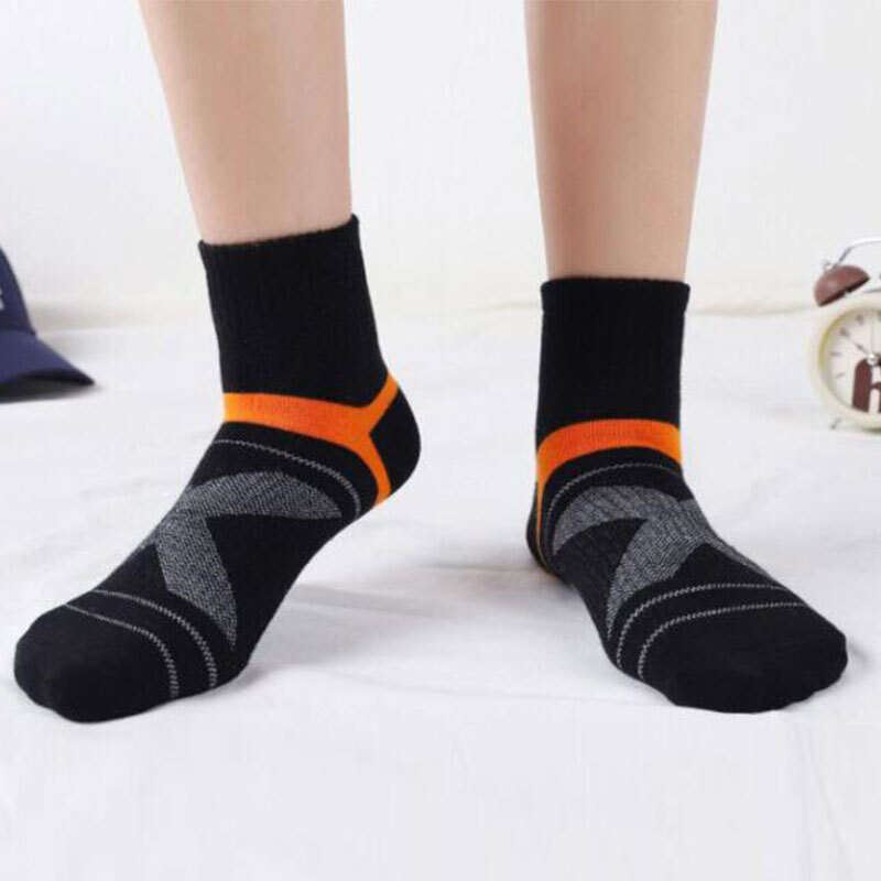 Men Compression Socks Trainer Liner Mid Calf Cotton Socks Training ...