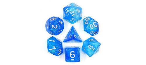 HD Milky Blue Dice Set DND RPG | eBay