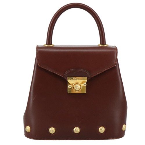 Salvatore Ferragamo Braunes Leder Handtasche Echte | eBay.de