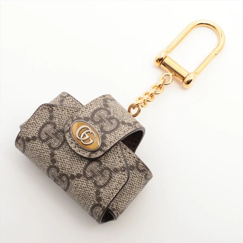 Gucci GG Supreme 631683 PVC & leather Earphone case Beige | eBay