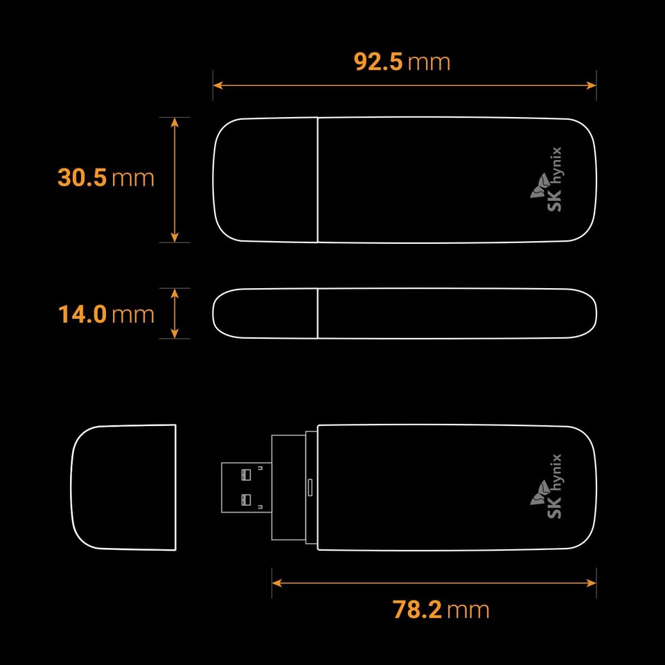 Tube T31 1TB Stick Type SSD with DRAM | up to 1000MB/s | 10 Gbps | USB ...