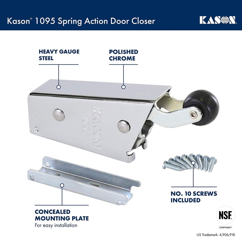 Kason 1095 Spring Action Door Closer, 11095000013 Steel Closer | eBay