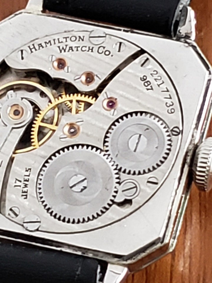 HAMILTONWHITE 14K GF CASE CUT CORNERS WELL SERVICED WRIST WATCH 1926 | eBay