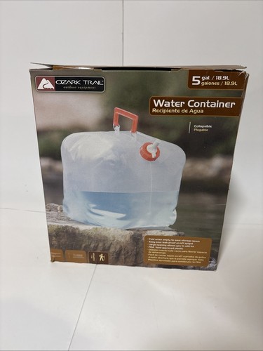 OZARK TRAIL 5 GALLON COLLAPSIBLE WATER CONTAINER NEW With Easy Poor On ...