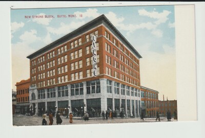 POSTCARD NEW SYMONS BLOCK BUTTE MONTANA | eBay