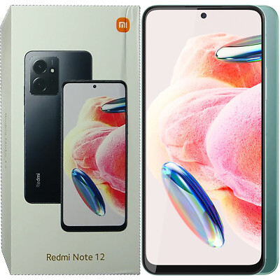 Xiaomi Redmi Note 12 4G Mint Green 256GB + 8GB Dual-Sim Unlocked GSM ...