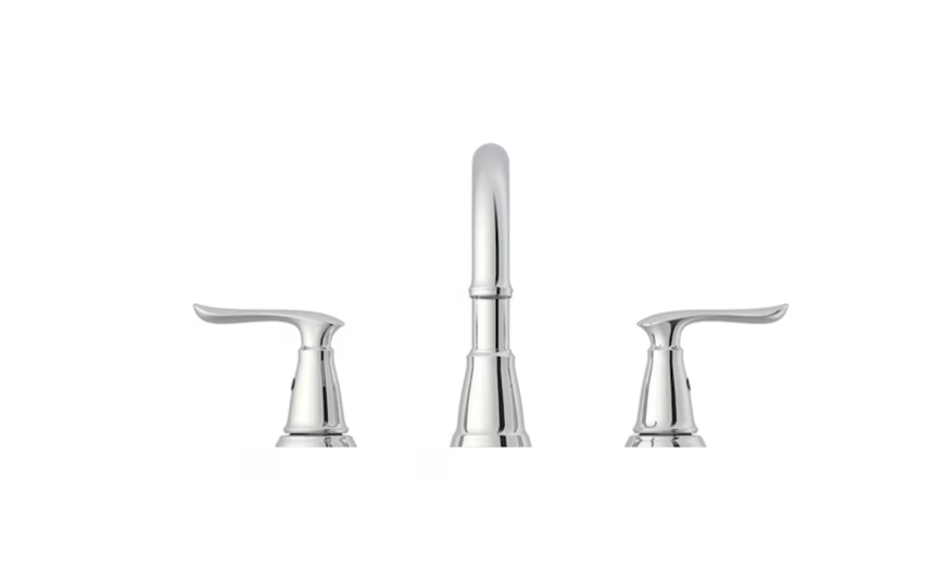 Project Source Wayton Chrome Widespread 2-Handle Bathroom Faucet w ...