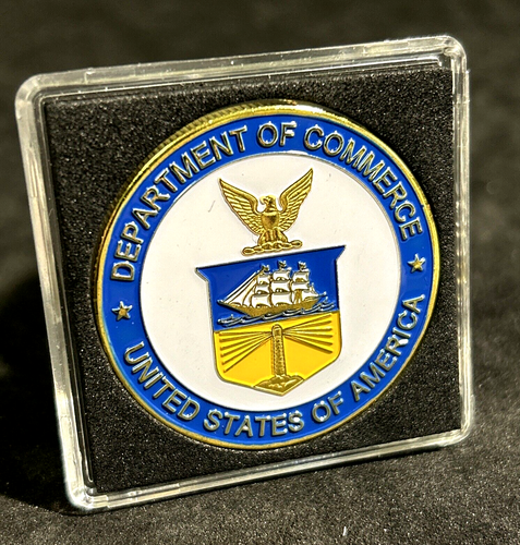 United States Department of Commerce Challenge Coin DOC with CASE New ...
