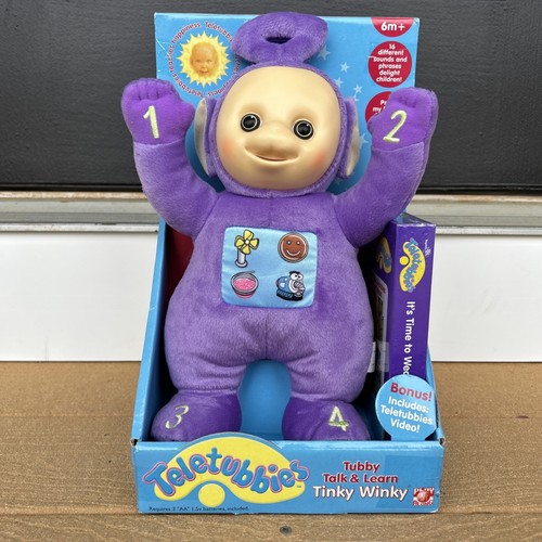 Vintage 2004 Play Along TELETUBBIES Tubby Talk & Learn TINKY WINKY w ...