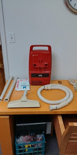 Vintage HOOVER SPIRIT VACUUM Model S2303 ORANGE, Retro works as should ...