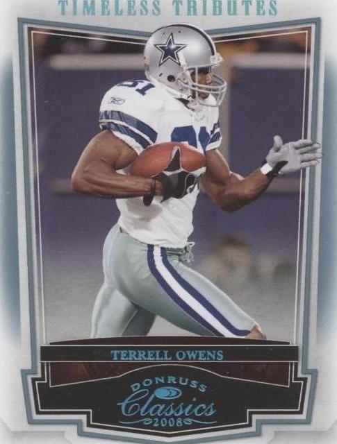 2008 Donruss Classics - Terrell Owens #27 Timeless Tributes Platinum ...