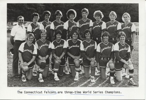 1979 Press Photo Connecticut Falcons Women's Softball Team Joan Joyce ...