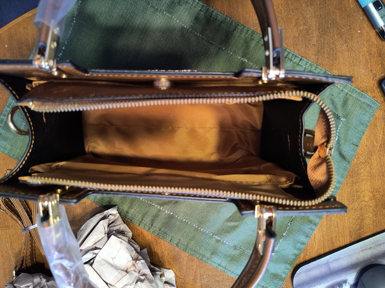 Danbaoly Brown Alligator Purse/Handbag BRAND NEW | eBay